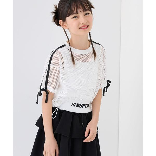 ZOZO問い合わせ番号:93627047ショップ:cross marche，クロスマルシェブランド:BISKEE，ビスキー商品名:ライン使いメッシュTシャツ×タンク ドッキングプルオーバーカテゴリ:トップス>Tシャツ/カットソーブラン...