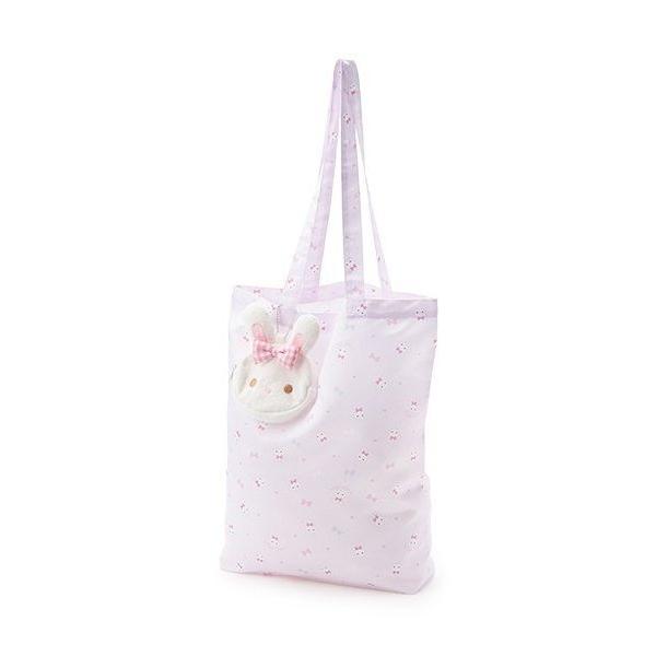 ZOZO問い合わせ番号:93658116ショップ:NARUMIYA ONLINE，ナルミヤ オンラインブランド:mezzo piano，メゾピアノ商品名:ウサギマスコット柄　エコトートバッグうさぎポーチつきカテゴリ:バッグ>トートバッ...