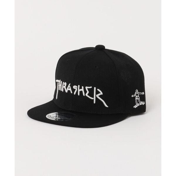 ZOZO問い合わせ番号:93658710ショップ:THRASHER by RIFFLEPAGE，スラッシャー バイ リフルページブランド:THRASHER，スラッシャー商品名:GONZ LOGO YOUTH FLAT CAP / スラッシャ...