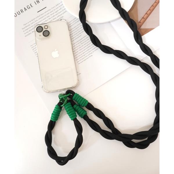 ZOZO問い合わせ番号:93659038ショップ:RiNc，リンクブランド:ammy.，エイミードット商品名:【 ammy. / エイミードット 】 編み込み パラコード スマホショルダー  ハンドストラップ 《 2点セット 》カテゴリ:P...