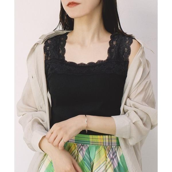 『タイムセール実施中』ZOZO問い合わせ番号:93660107ショップ:Ada.，エイダブランド:CLOTHY，クロシィ商品名:【上品なレースで高見え♪】ブラ紐が隠れるテレコレースタンクカテゴリ:トップス>タンクトップブランド品番:C...