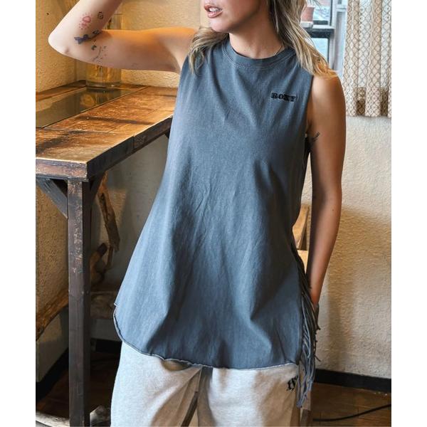 『タイムセール実施中』ZOZO問い合わせ番号:93660896ショップ:ROXY/QUIKSILVER，ロキシー/クイックシルバーブランド:ROXY，ロキシー商品名:LABYRINTH TOPS /ロキシーサイドフリンジラウンドヘムタンクト...