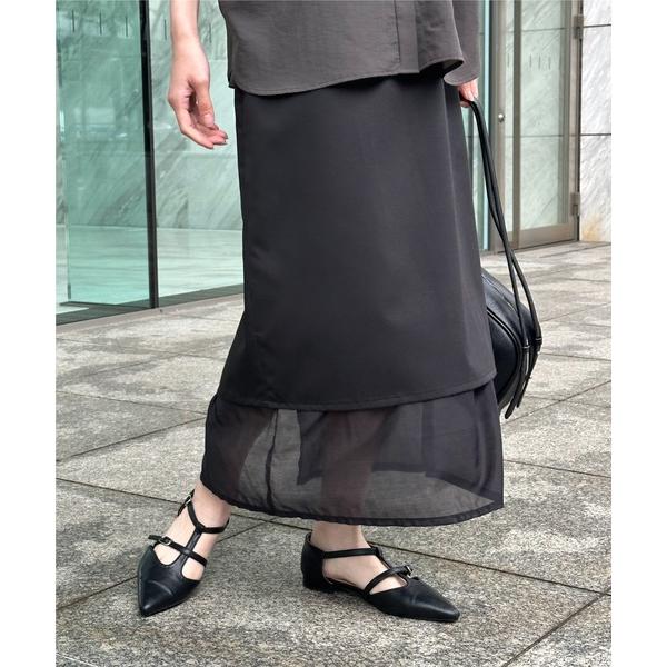 『タイムセール実施中』ZOZO問い合わせ番号:93662311ショップ:THE SHOP TK，ザ ショップ ティーケーブランド:THE SHOP TK ，ザ ショップ ティーケー 商品名:裾シアーナロースカート【洗える】カテゴリ:スカート...