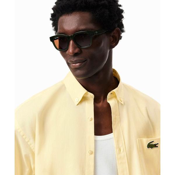 『タイムセール実施中』ZOZO問い合わせ番号:93692927ショップ:LACOSTE，ラコステブランド:LACOSTE，ラコステ商品名:ウォッシュドオックスフォード半袖ボタンダウンシャツカテゴリ:トップス>シャツ/ブラウスブランド品...