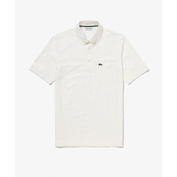 『セール実施中』ZOZO問い合わせ番号:93692939ショップ:LACOSTE，ラコステブランド:LACOSTE，ラコステ商品名:鹿の子地切り替え同色ストライプボタンダウンポロシャツカテゴリ:トップス>ポロシャツブランド品番:PH0...