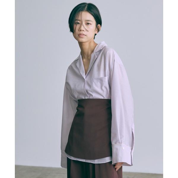 『タイムセール実施中』ZOZO問い合わせ番号:93696396ショップ:Dorry Doll，ドリードールブランド:EN NEUME，エンノイム商品名:Sheer Wide Cuffs Open Collar Shirtカテゴリ:トップス&...