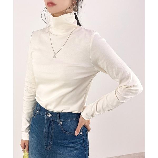 『タイムセール実施中』ZOZO問い合わせ番号:93727577ショップ:Ada.，エイダブランド:CLOTHY，クロシィ商品名:【首周りを優しくカバー】コットン100％タートルネック長袖Tシャツカテゴリ:トップス>Tシャツ/カットソー...