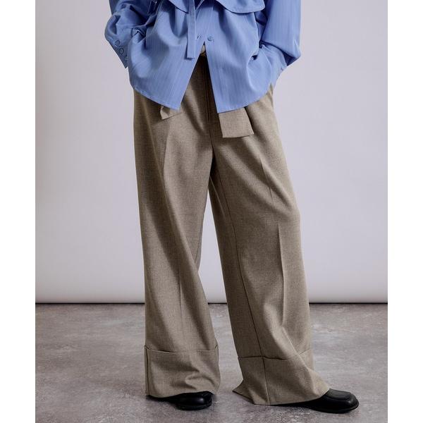 『セール実施中』ZOZO問い合わせ番号:93728327ショップ:MUHET，ミュエータブランド:MUHET，ミュエータ商品名:rolled up wide slacks pants / ロールアップワイドスラックスパンツカテゴリ:パンツ&...