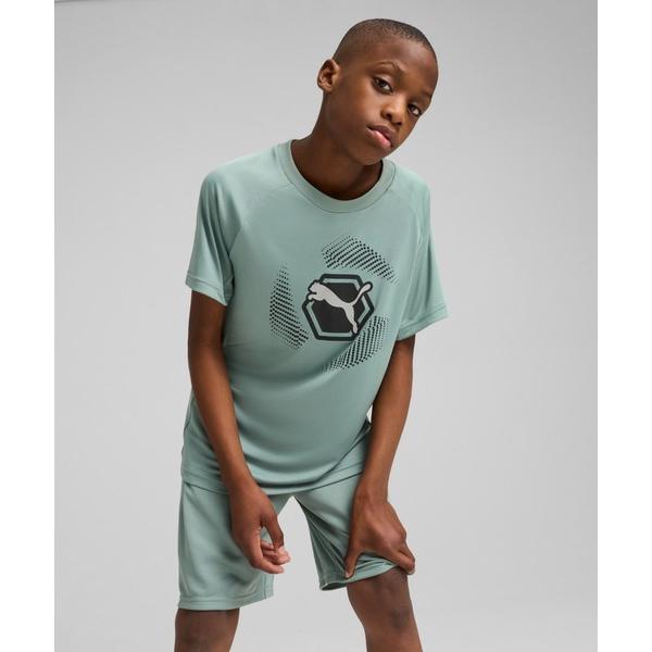 『タイムセール実施中』ZOZO問い合わせ番号:93728367ショップ:PUMA STORE ZOZO，プーマストアゾゾブランド:PUMA，プーマ商品名:PUMA プーマ ボーイズ アクティブ スポーツ グラフィック ポリ 半袖 Tシャツカ...
