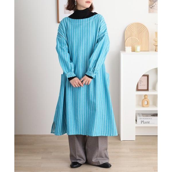 『タイムセール実施中』ZOZO問い合わせ番号:93728790ショップ:FUNALIVE，ファンアライブブランド:FUNALIVE，ファンアライブ商品名:FABORI ピンストライプ かっぽう着ロングカテゴリ:食器/キッチン>エプロン...