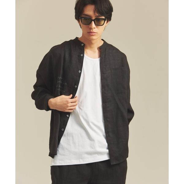 『セール実施中』ZOZO問い合わせ番号:93760166ショップ:JACKROSE，ジャックローズブランド:JACKROSE，ジャックローズ商品名:BAYCANT リネン100% バンドカラーLSシャツカテゴリ:トップス>シャツ/ブラ...