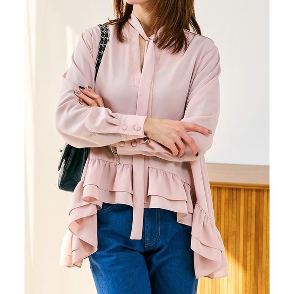 ZOZO問い合わせ番号:93760547ショップ:merrylatte，メリーラテブランド:ST.ROONEY，セントルーニー商品名:ジョーゼットフリルブラウス【低身長・小柄女性向け】カテゴリ:トップス>シャツ/ブラウスブランド品番:...