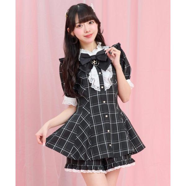 ZOZO問い合わせ番号:93761826ショップ:Secret Honey，シークレットハニーブランド:Secret Honey，シークレットハニー商品名:アクセサリーリボンレースフリル半袖セットアップカテゴリ:ジャケット/アウター>...