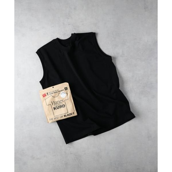 『タイムセール実施中』ZOZO問い合わせ番号:93792636ショップ:Right-on，ライトオンブランド:HANES，ヘインズ，Right-on，ライトオン商品名:【HANES】ＫＵＲＯスリーブレスカテゴリ:トップス>Tシャツ/カ...