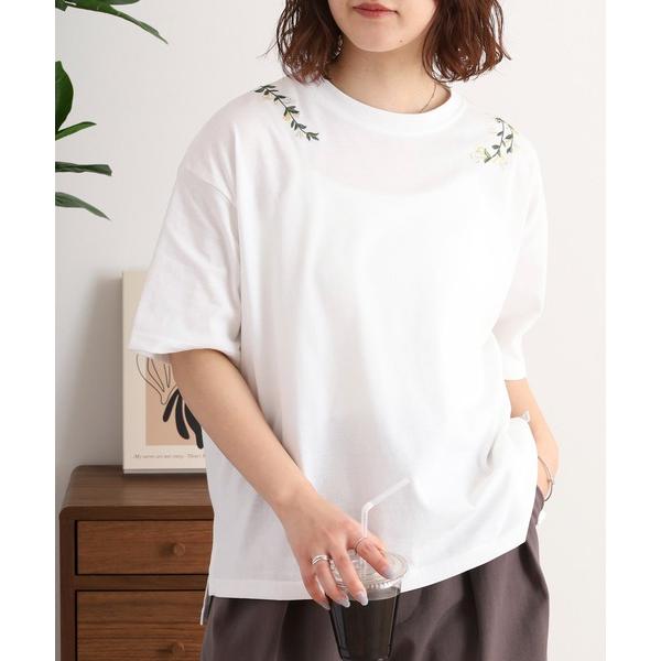 ZOZO問い合わせ番号:93793387ショップ:FUNALIVE，ファンアライブブランド:Quelle Chance，ケルシャンス，FUNALIVE，ファンアライブ商品名:肩刺しゅうＴシャツカテゴリ:トップス>Tシャツ/カットソーブ...