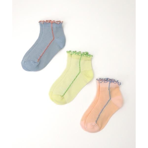 『タイムセール実施中』※このアイテムは返品・交換対象外商品です。ZOZO問い合わせ番号:93794060ショップ:MAZEMAZE，マゼマゼブランド:stample，スタンプル商品名:メッシュメロウラインショートソックス 【3足セット】カテ...