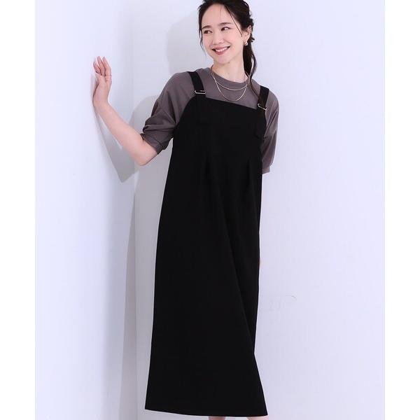 『タイムセール実施中』ZOZO問い合わせ番号:93794611ショップ:SHOO・LA・RUE，シューラルーブランド:DRESKIP，ドレスキップ商品名:【S-LL/肩紐調整可能】Iラインシルエットですっきりと タック切替ジャンドレカテゴリ...