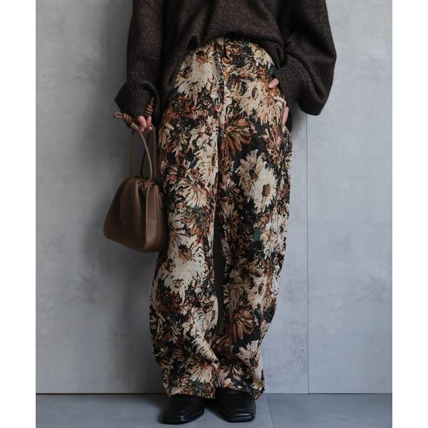 『セール実施中』ZOZO問い合わせ番号:93795212ショップ:Bonjour Sagan，ボンジュールサガンブランド:ap retro，アプレトロ，Bonjour Sagan，ボンジュールサガン商品名:ゴブランパンツ / 柄ジャガードパ...