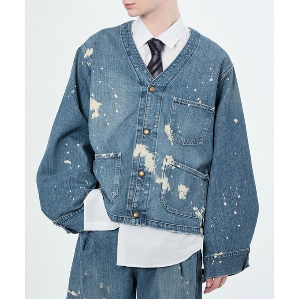 『タイムセール実施中』ZOZO問い合わせ番号:93795375ショップ:ADAM ET ROPE'，アダムエロペブランド:M TO R，ムウトアール商品名:【Lee x BELPER x M】PAINT ENGINIEER SHORT JA...