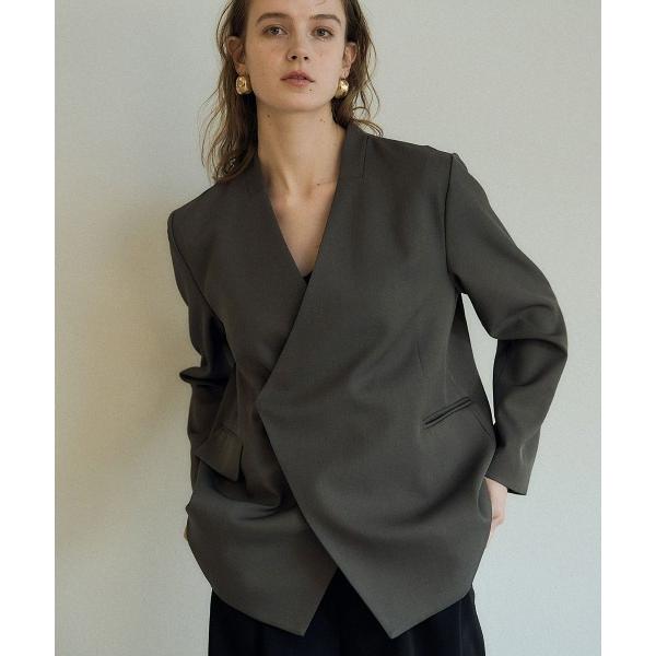 ZOZO問い合わせ番号:93796255ショップ:Dorry Doll，ドリードールブランド:LE'RURE，リルアー商品名:Melange collarless jacketカテゴリ:ジャケット/アウター>ノーカラージャケットブラン...