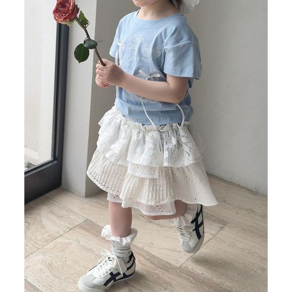 『タイムセール実施中』ZOZO問い合わせ番号:93826706ショップ:aimoha，アイモハブランド:aimoha，アイモハ商品名:【aimoha-KIDS-】キッズ　異素材切り替えデニムスカートカテゴリ:スカート>デニムスカートブ...