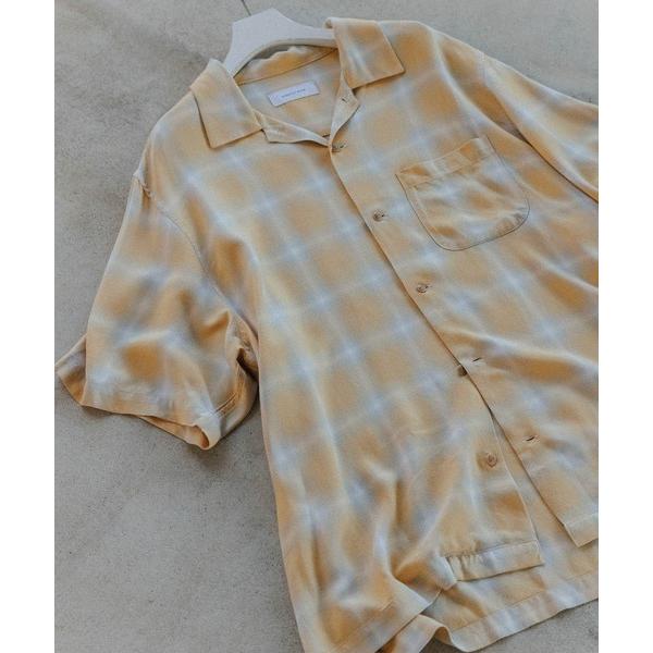 『タイムセール実施中』ZOZO問い合わせ番号:93826761ショップ:ADAM ET ROPE'，アダムエロペブランド:ADAM ET ROPE'，アダムエロペ商品名:レーヨン オンブレチェック ハーフスリーブ オープンカラーシャツカテゴ...