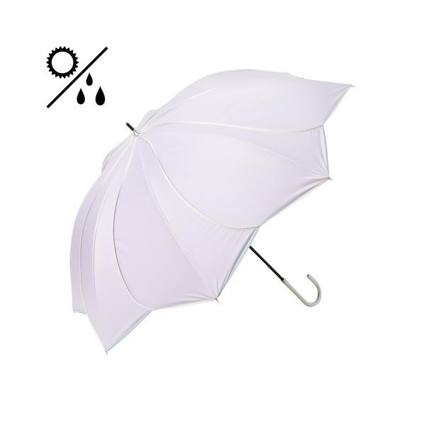 ZOZO問い合わせ番号:93826922ショップ:Francfranc，フランフランブランド:Francfranc，フランフラン商品名:【遮光率・UVカット率100％生地使用】バイカラーパイピング 長傘 58cm パープル　日傘 雨傘 晴雨...