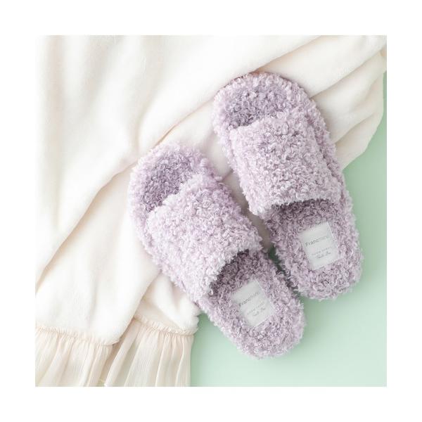 ZOZO問い合わせ番号:93826965ショップ:Francfranc，フランフランブランド:Francfranc，フランフラン商品名:プードルボア ルームシューズ パープルカテゴリ:インテリア>ルームシューズ/スリッパブランド品番:...