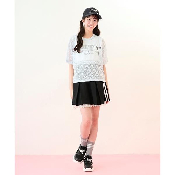 『セール実施中』ZOZO問い合わせ番号:93827203ショップ:NARUMIYA ONLINE，ナルミヤ オンラインブランド:mezzo piano Junior，メゾピアノジュニア商品名:ジャージスカート＆レースパンツセットカテゴリ:ス...
