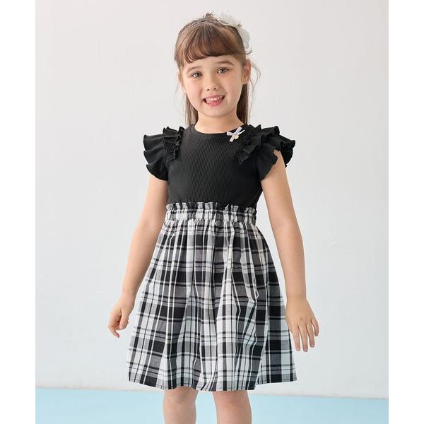 『セール実施中』ZOZO問い合わせ番号:93828111ショップ:ANY，エニィブランド:ANY，エニィ商品名:チェック ドッキングワンピースカテゴリ:ワンピース/ドレス>ワンピースブランド品番:OPFKGM0533素材:ミント/ブラ...