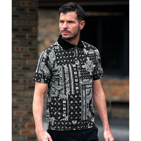 ZOZO問い合わせ番号:93829231ショップ:JOKER，ジョーカーブランド:DIVINER GOLF，ディバイナー ゴルフ，JOKER，ジョーカー商品名:【DIVINER GOLF】ペイズリー柄ポロシャツ メンズ ゴルフウェア 襟付き...