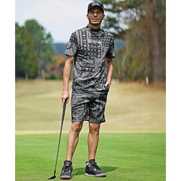ZOZO問い合わせ番号:93829236ショップ:JOKER，ジョーカーブランド:DIVINER GOLF，ディバイナー ゴルフ，JOKER，ジョーカー商品名:【DIVINER GOLF】ペイズリー柄半袖モックネックセットアップ メンズ ゴ...