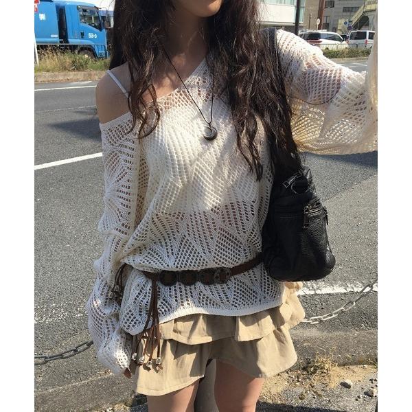 ZOZO問い合わせ番号:93829738ショップ:3rdSpring，サードスプリングブランド:anyonemore，エニワンモア商品名:ベルト付きメッシュニット+パット付きキャミソールセットカテゴリ:トップス>ニット/セーターブラン...