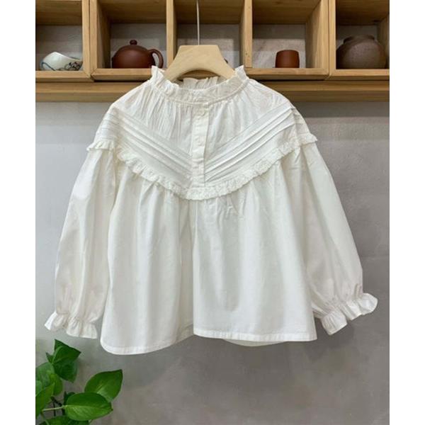 ZOZO問い合わせ番号:93830015ショップ:aimoha，アイモハブランド:aimoha，アイモハ商品名:【aimoha-KIDS-】ピンタックフリルヨークブラウスカテゴリ:トップス>シャツ/ブラウスブランド品番:mossby7...