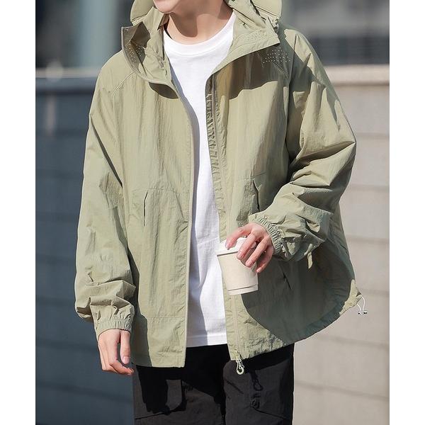 ZOZO問い合わせ番号:93830194ショップ:aimoha，アイモハブランド:aimoha，アイモハ商品名:フード付きアウトドアジャケット　UVカット 軽量ジップパーカーカテゴリ:ジャケット/アウター>ナイロンジャケットブランド品...
