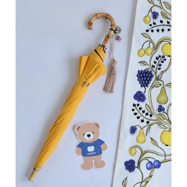 ZOZO問い合わせ番号:93830431ショップ:utatane，ウタタネブランド:utatane，ウタタネ商品名:utatane×Kuovi 日傘 完全遮光100％ 晴雨兼用 utataneくまちゃん＆果樹園 チャーム付 日本製カテゴリ:...