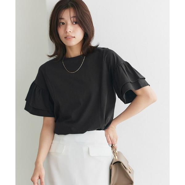 『タイムセール実施中』ZOZO問い合わせ番号:93830534ショップ:Pierrot，ピエロブランド:Pierrot，ピエロ商品名:【イージーケア】袖フリルデザイントップスカテゴリ:トップス>Tシャツ/カットソーブランド品番:b25...