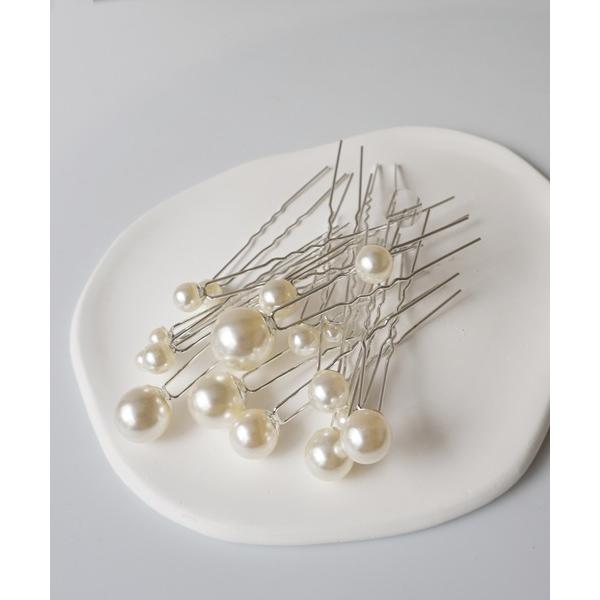 『タイムセール実施中』ZOZO問い合わせ番号:93863587ショップ:RiNc，リンクブランド:ammy.，エイミードット商品名:【 ammy. / エイミードット 】 メタル パール ボール Uピン セット / かんざしカテゴリ:ヘアア...