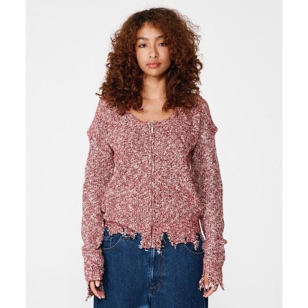 『タイムセール実施中』ZOZO問い合わせ番号:93863782ショップ:BEEDEN，ビーデンブランド:BEEDEN，ビーデン商品名:MIX YARN HOLE DESIGN TOPSカテゴリ:トップス>Tシャツ/カットソーブランド品...