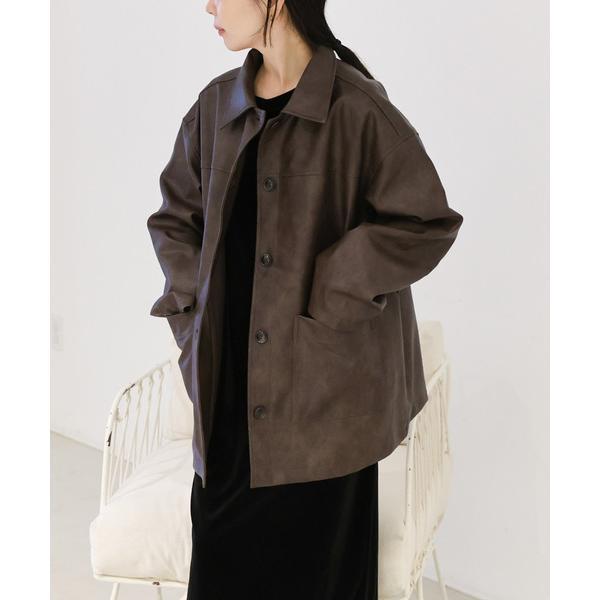 『セール実施中』ZOZO問い合わせ番号:93865148ショップ:select MOCA，セレクトモカブランド:select MOCA by son，セレクトモカバイソン商品名:ステンカラーフェイクレザージャケットカテゴリ:ジャケット/アウ...