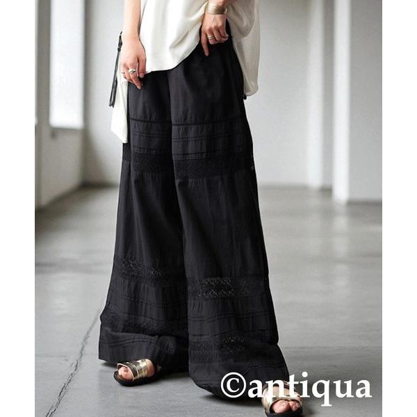 ZOZO問い合わせ番号:93865156ショップ:antiqua，アンティカブランド:antiqua，アンティカ商品名:インド綿レース パンツカテゴリ:パンツ>その他パンツブランド品番:IYA-00067素材:表生地：綿100% レー...