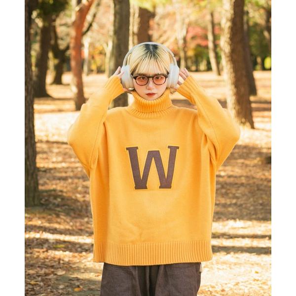 『セール実施中』参考価格：8，900円発売時期：2022年12月コンディション：B（目立つ使用感なし）使用感が少ない、または気にならないアイテム全体的：毛玉参考商品名：W logo patch turtle knit参考品番：WB1029【...