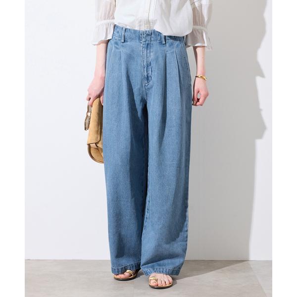 ZOZO問い合わせ番号:93873751ショップ:IENA，イエナブランド:SLOBE IENA，スローブイエナ商品名:《4サイズ展開/追加2》LEDENIM TUCK TROUSERデニムカテゴリ:パンツ>デニムパンツブランド品番:...