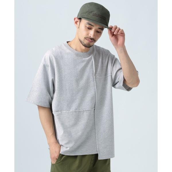 『タイムセール実施中』ZOZO問い合わせ番号:93896619ショップ:BAYFLOW，ベイフローブランド:BAYFLOW，ベイフロー商品名:[パッチワークデザイン]リメイクライク半袖Tシャツカテゴリ:トップス>Tシャツ/カットソーブ...