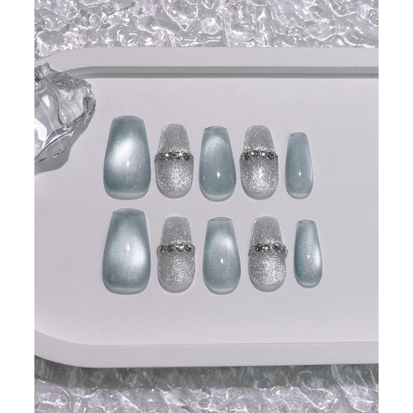 『タイムセール実施中』※このアイテムは返品・交換対象外商品です。コスメ商品ZOZO問い合わせ番号:93897048ショップ:Anail，エーネイルブランド:Anail，エーネイル商品名:3D水光ネイルストーンシルバーブルーマグネットバレリー...