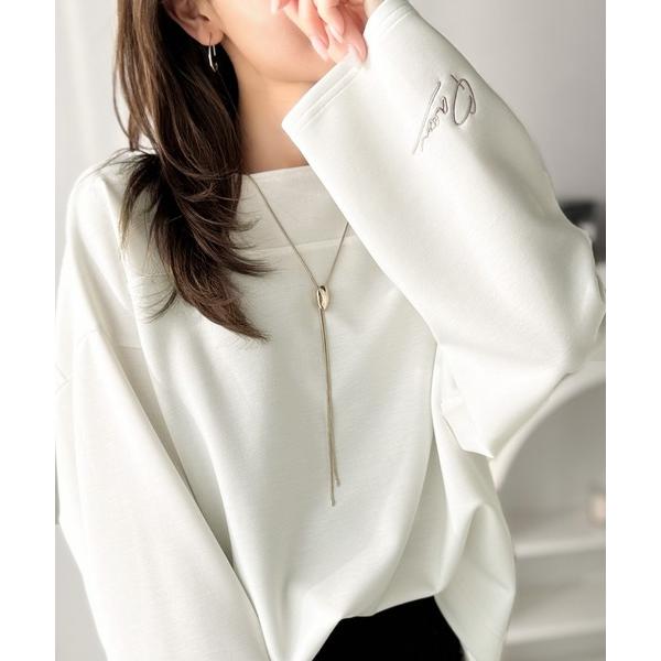 『タイムセール実施中』ZOZO問い合わせ番号:93898033ショップ:Classical Elf，クラシカルエルフブランド:classicalelf，クラシカルエルフ商品名:滑らか＆艶やか。ダンボールボートネック袖刺繍ロンT（長袖）カテゴ...