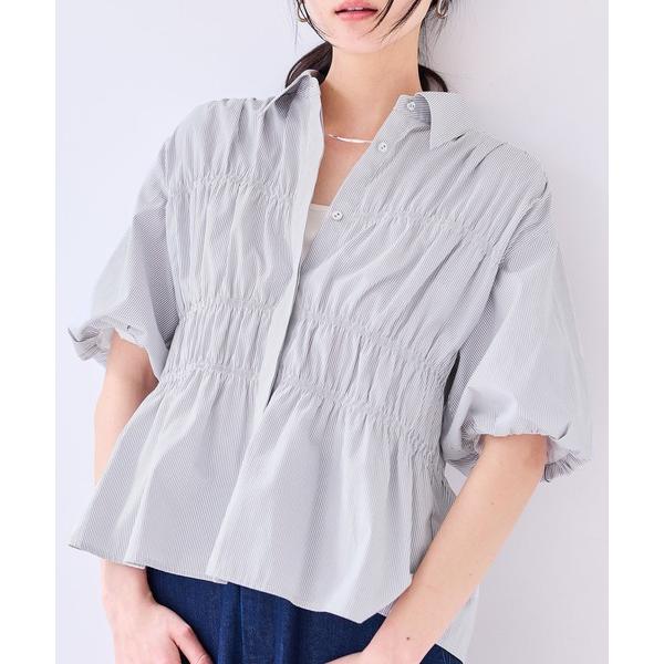 ZOZO問い合わせ番号:93898351ショップ:VIS，ビスブランド:VIS，ビス商品名:【店頭人気】シャーリングバルーンシャツカテゴリ:トップス>シャツ/ブラウスブランド品番:2025-A-BVH35350素材:（本体） ポリエス...