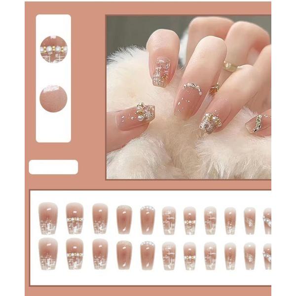 『セール実施中』※このアイテムは返品・交換対象外商品です。コスメ商品ZOZO問い合わせ番号:93931931ショップ:Ada.，エイダブランド:shoppinggo，ショッピングゴー商品名:ネイルチップ パール キラキラカテゴリ:メイクアッ...