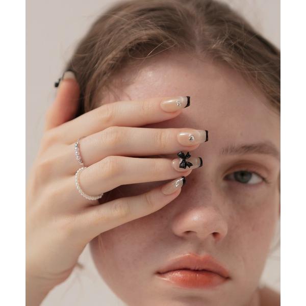 ※このアイテムは返品・交換対象外商品です。コスメ商品ZOZO問い合わせ番号:93992710ショップ:Anail，エーネイルブランド:Anail，エーネイル商品名:3D水光ネイルベージュマグネットブラックフレンチリボンハートストーンバレリー...