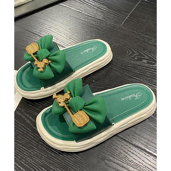 『タイムセール実施中』ZOZO問い合わせ番号:93994604ショップ:Lace Ladies，レースレディースブランド:Lace Ladies，レースレディース商品名:リボン メタル モチーフ フラット サンダルカテゴリ:インテリア&gt...